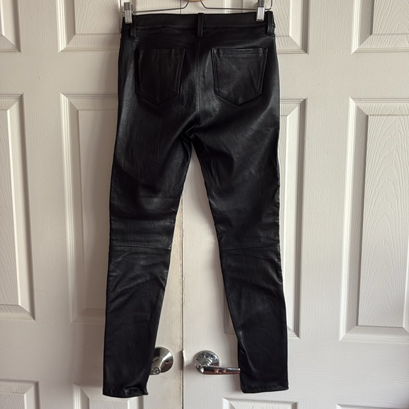 J Brand | Pants & Jumpsuits | J Brand Womens Sleek Black Lamb Leather ...